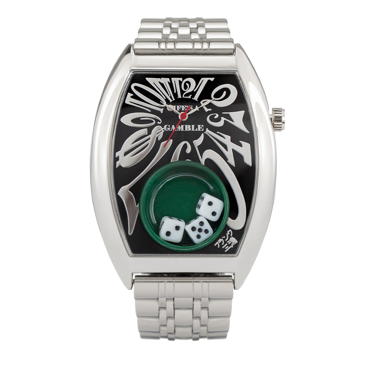 [Frank Miura] Wristwatch King Macau Gamble Watch Metal Band FM14-SVSVB ...